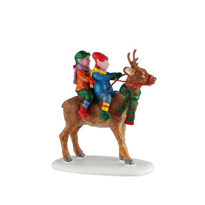 Reindeer Rides - Lemax - Julelandskab - Julefigurer til julebyen ...